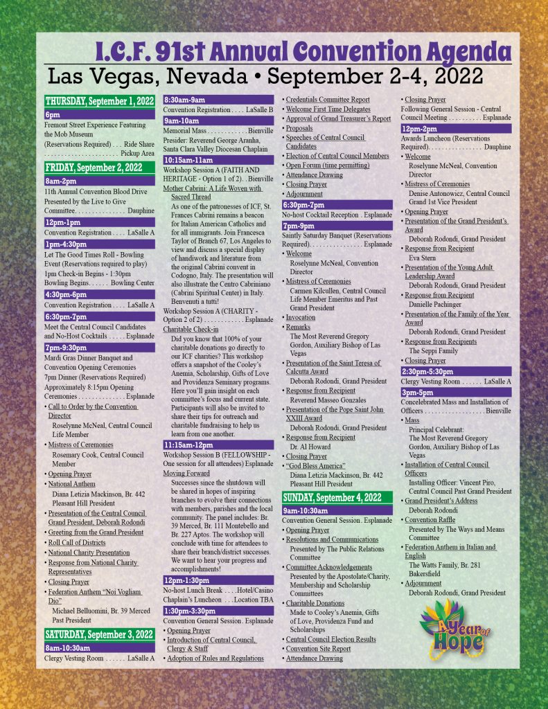 ICF2022Agenda – The Italian Catholic Federation